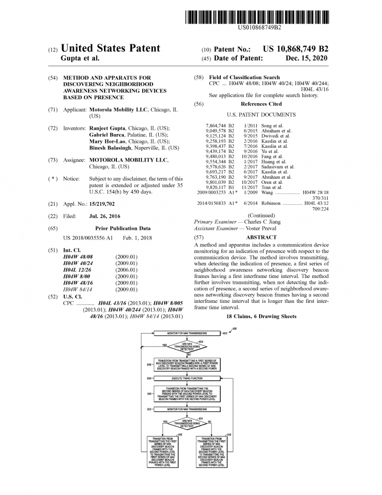 Ebixio » Method and Apparatus for Discovering Neighborhood Awareness Networking Devices Based on ...